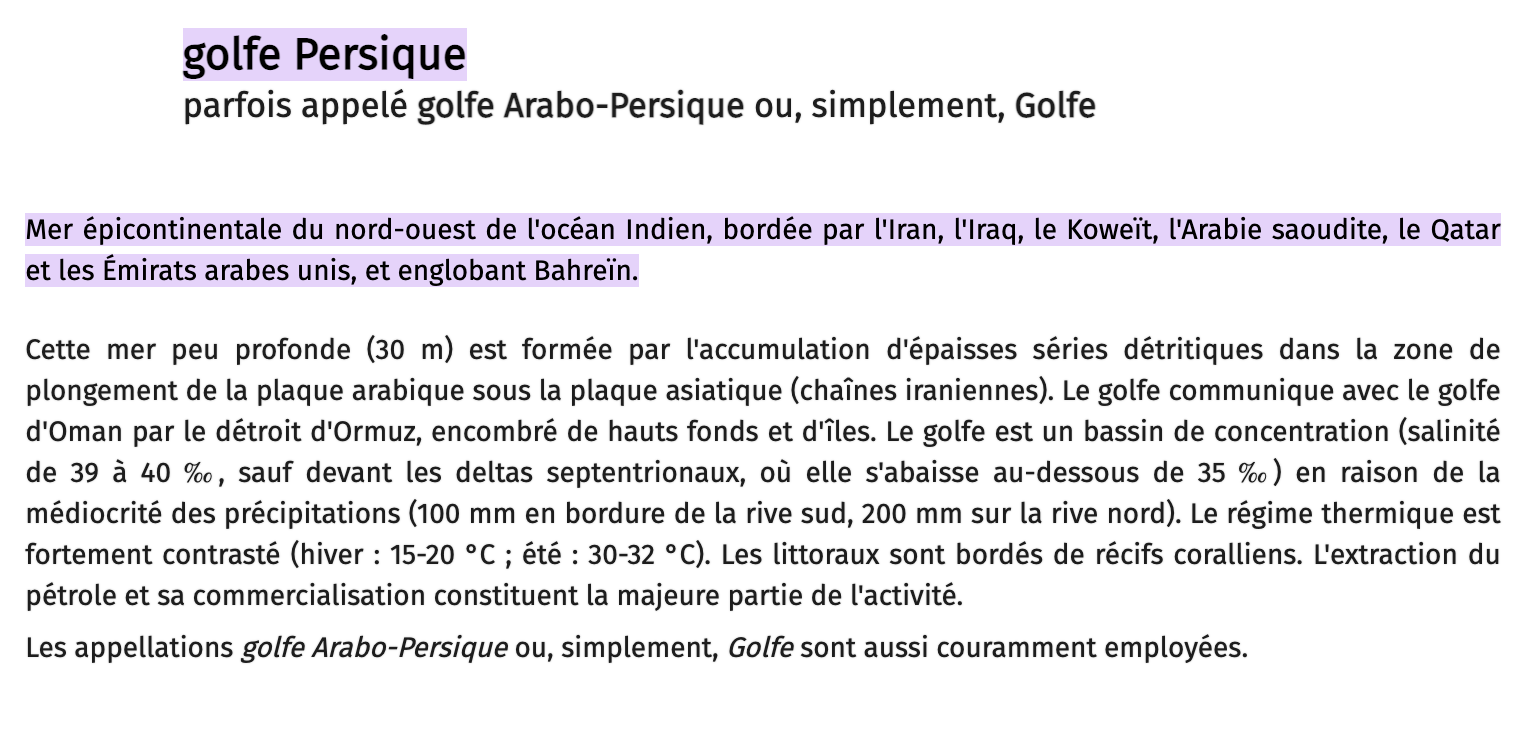 Un golfe peut en cacher un autre